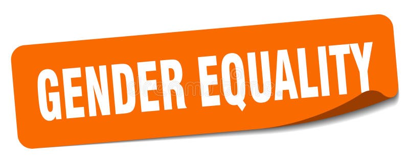 Gender Equality Sticker. Gender Equality Label Stock Vector ...