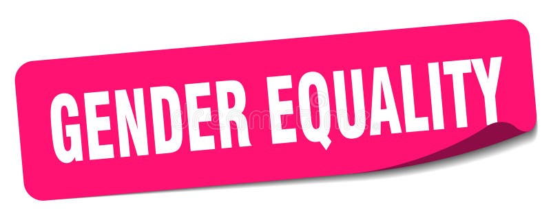 Gender Equality Sticker. Gender Equality Label Stock Vector ...