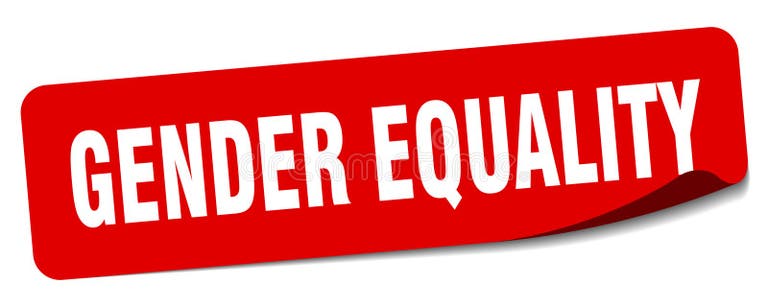 Gender Equality Sticker. Gender Equality Label Stock Vector ...