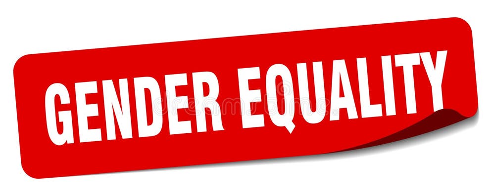 Gender Equality Sticker. Gender Equality Label Stock Vector ...