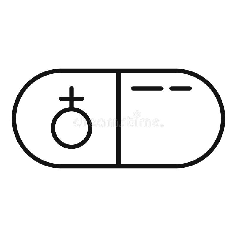 Gender Equality Symbol on Capsule Pill Illustration Stock Vector ...