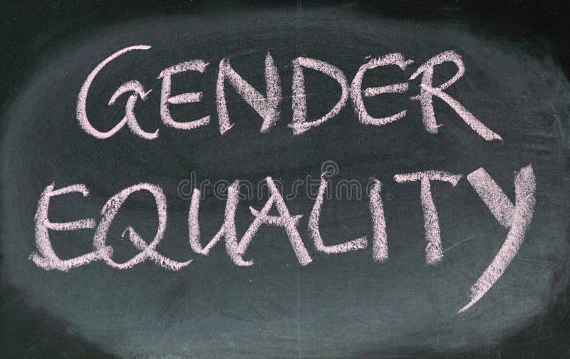 Gender Equality, Words Written with Chalk on Board Stock Photo - Image ...