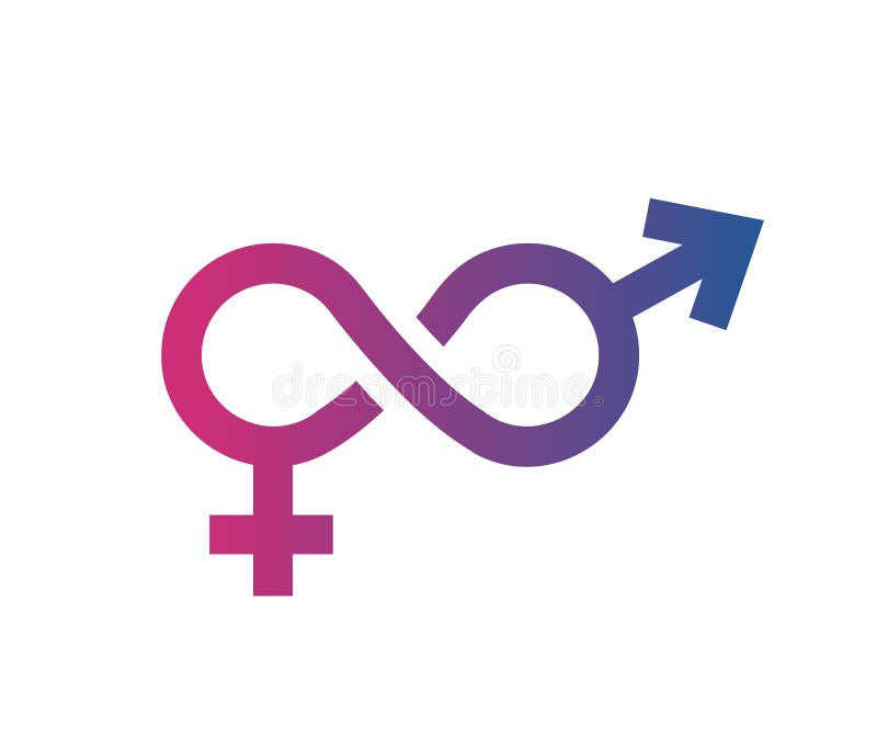 Gender Identity Concept Colorful Symbol Pictogram Vector
