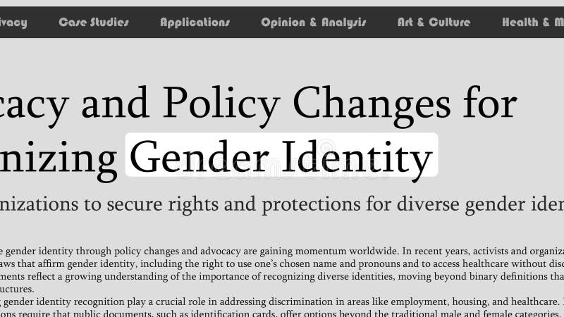 2024: Gender Identity, Headlines Fast Sequence Stock Footage - Video of ...