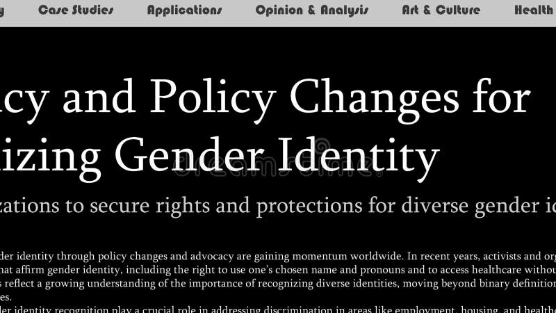 2024: Gender Identity, Headlines Fast Sequence Stock Footage - Video of ...