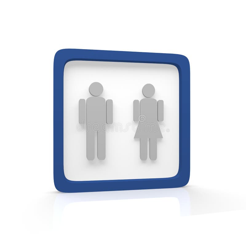 Gender stock illustration. Illustration of silhouette - 31893504