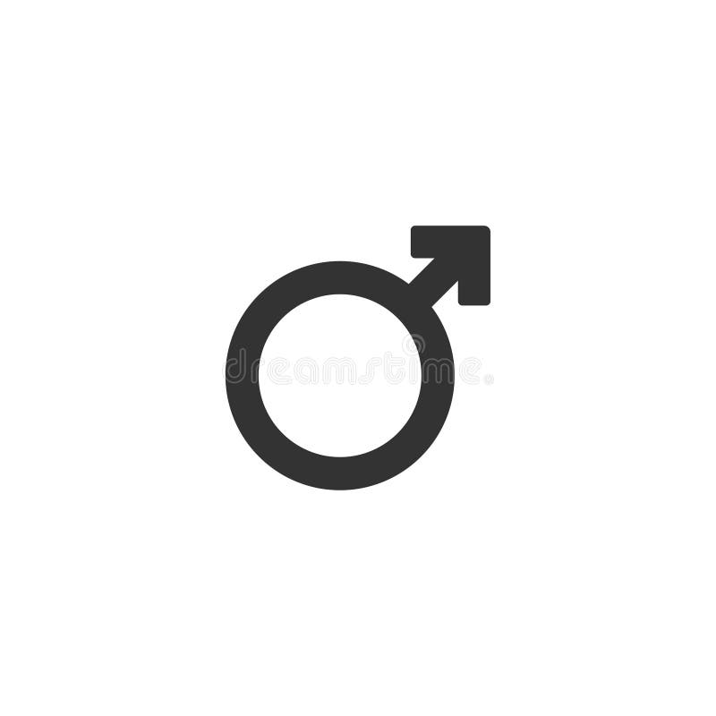 Gender Male Icon in Simple Design. Vector Illustration Stock Vector ...