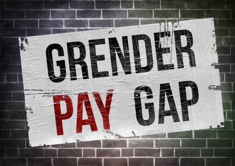 Gender Pay Gap stock illustration. Illustration of equal - 89748258