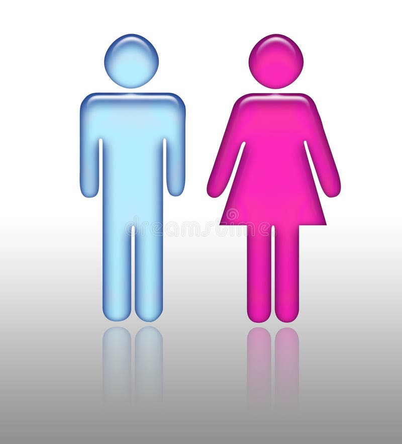 Gender Pictogram stock illustration. Image of pink, women - 4212287