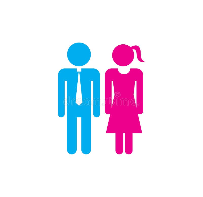 Gender Related Icon on Background for Graphic and Web Design. Creative ...