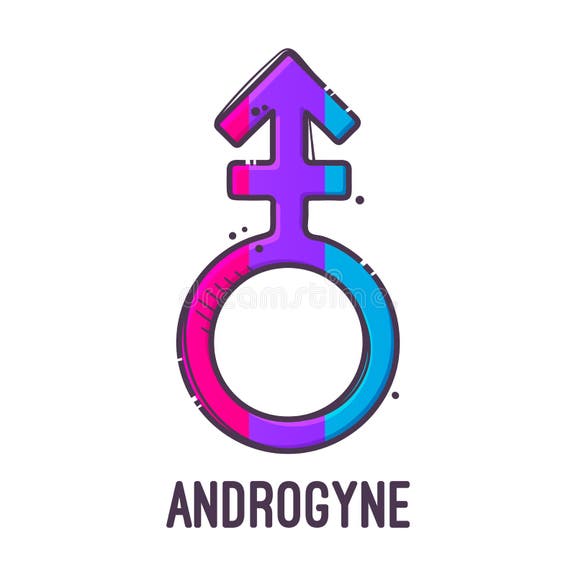 Gender Symbol Androgyne. Signs of Sexual Orientation. Vector Stock ... Gender Symbol Androgyne. Signs of Sexual Orientation. Vector Stock ...