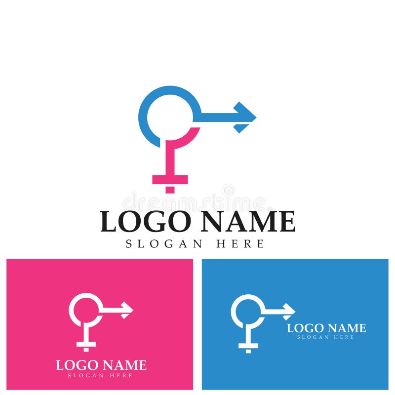 Gender Symbol Logo Of Sex And Equality Of Males And Females Vector