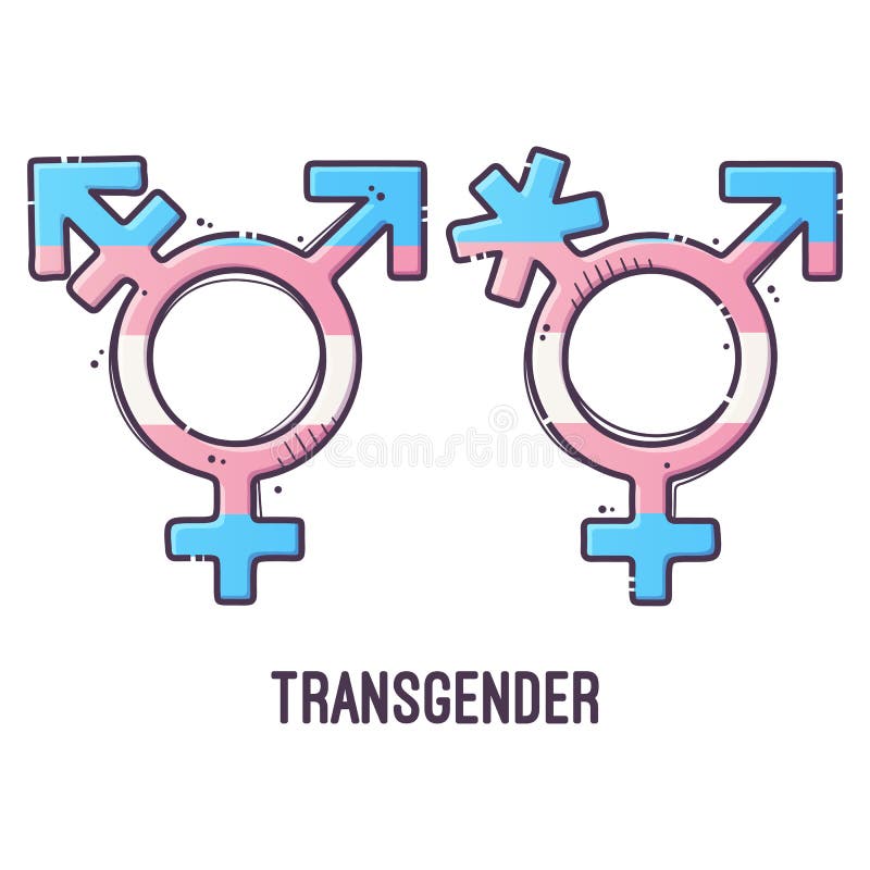 Gender Symbol Bigender Signs Of Sexual Orientation Vector Stock