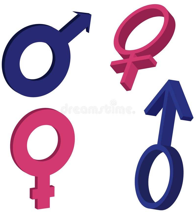 Gender symbols stock vector. Illustration of girl, scalable - 13933515