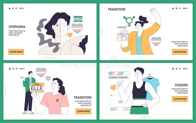 Gender Transition Process Set. Gender-affirming Therapy for Transgender ... Gender Transition Process Set. Gender-affirming Therapy for Transgender ...