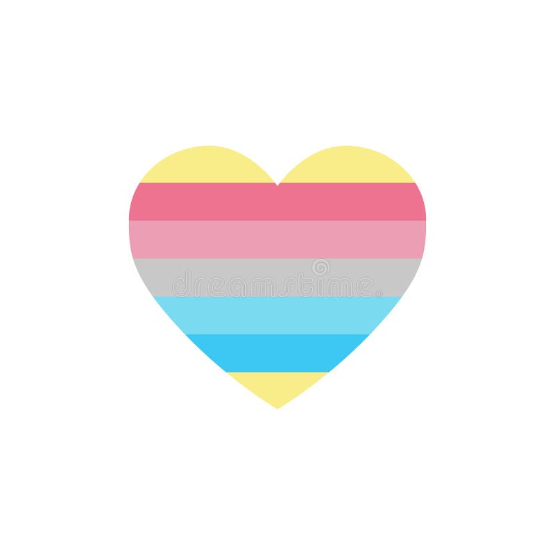 Genderflux Flag Flat Icon Vector Illustration Stock Illustration