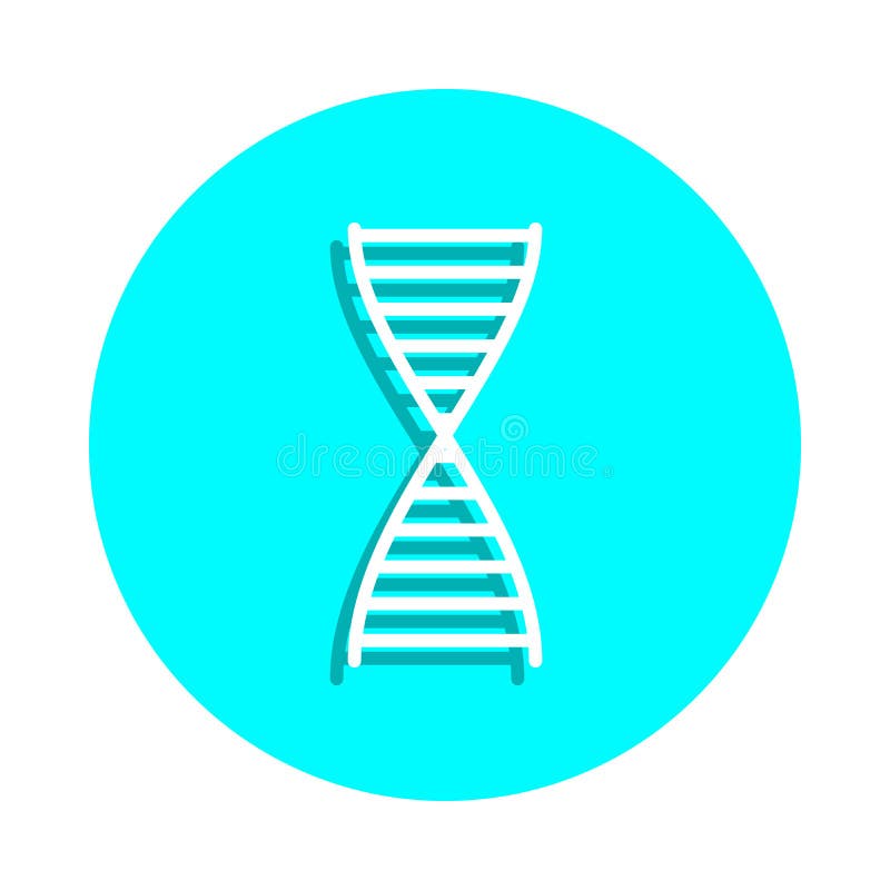 Gene Badge Icon. Simple Glyph, Flat Vector of Web Icons for Ui and Ux ...