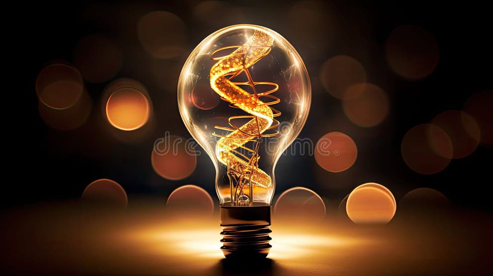 Gene bulb dna stock illustration. Illustration of heredity - 307653576