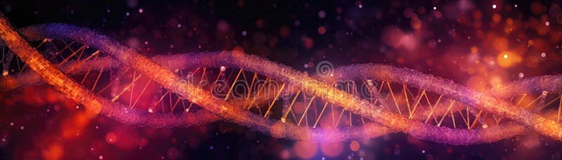 Gene with Coral Style Background Panoramic Banner. Generative AI Stock ...