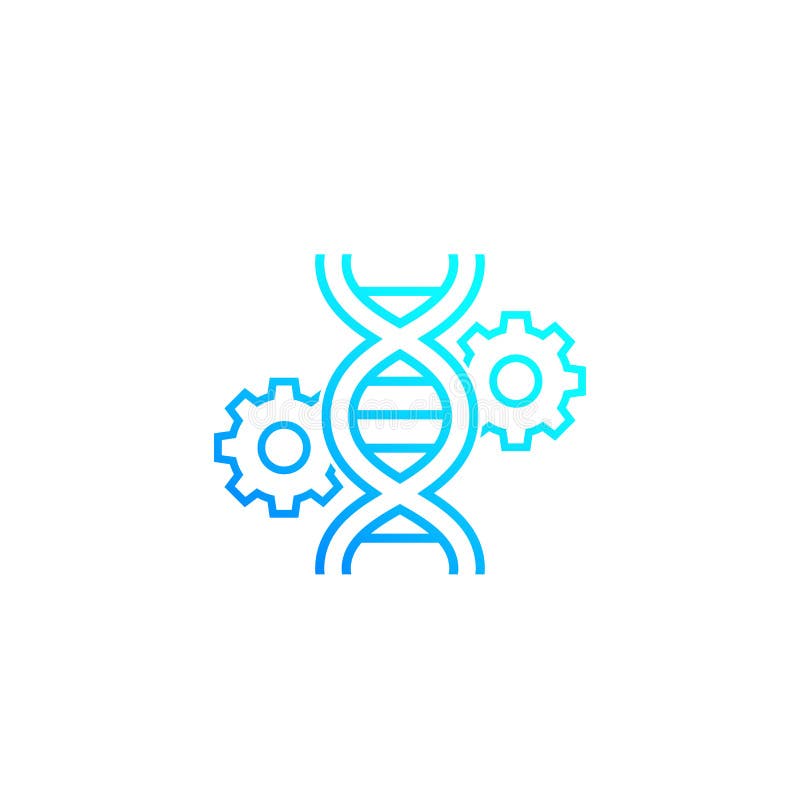 Gene Editing, Dna Research, Genetics Icon Stock Vector - Illustration ...