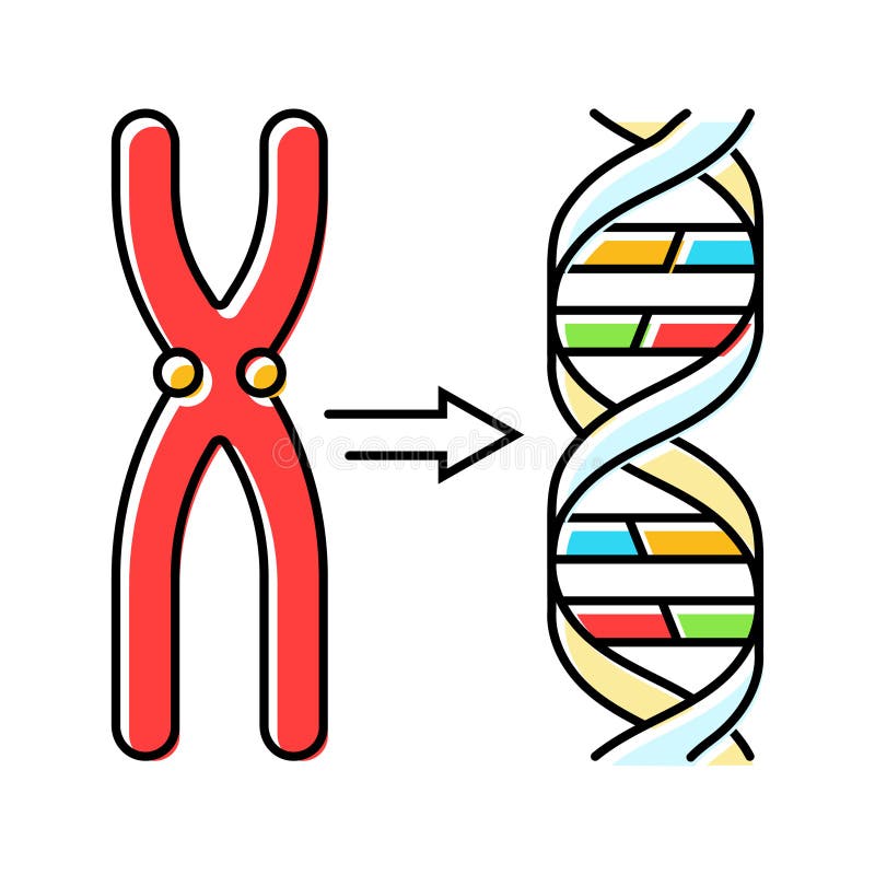 Gene Genetic Engineering Color Icon Vector Illustration Stock Vector ...