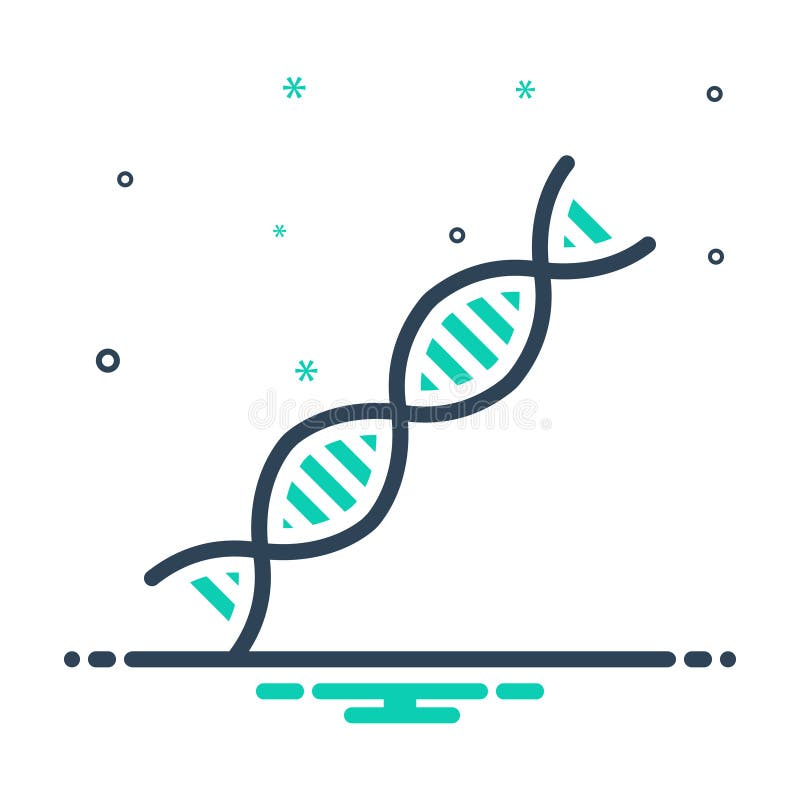 Mix Icon for Gene, Biology and Helix Stock Vector - Illustration of ...