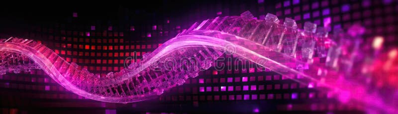 Gene with Pink Style Background Panoramic Banner. Generative AI Stock ...