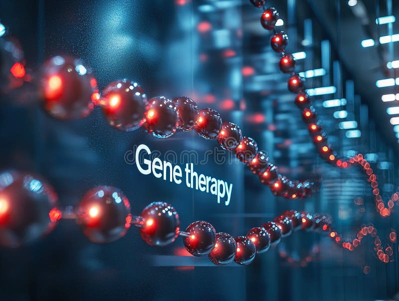 Gene Therapy Text Written on a Blackboard Stock Illustration ...