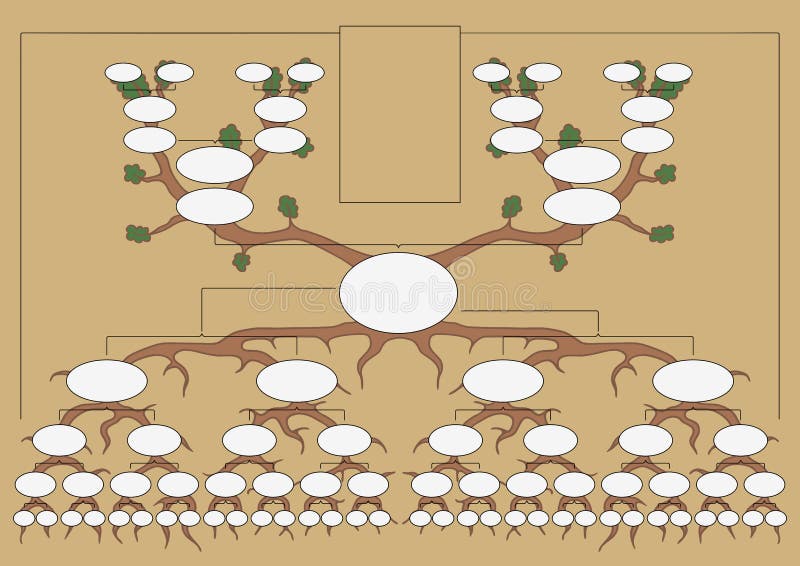 The genealogical tree stock vector. Illustration of chart - 81582647