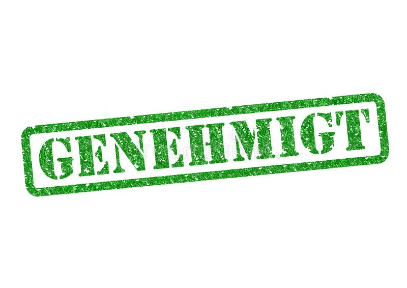 Genehmigt Stempel stock abbildung. Illustration von überschritten ...