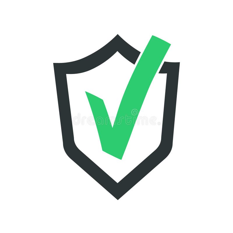 Genehmigtes Symbol Akzeptiert Vector-Illustration Stock Abbildung ...