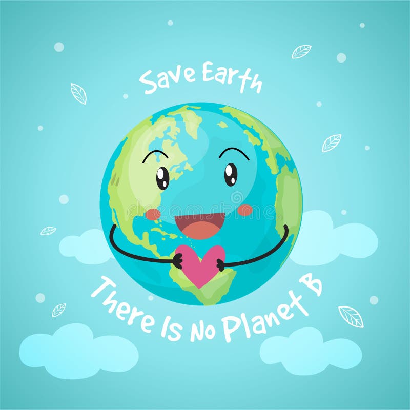 Save Earth Sign Message in Vector Format Stock Vector - Illustration of ...