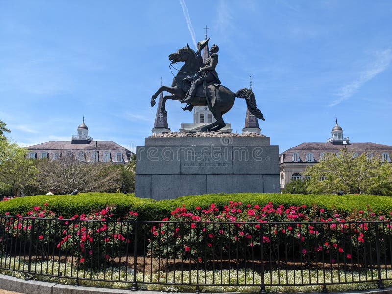 General Andrew Jackson Statue in Jackson Square in the French Quarter ...