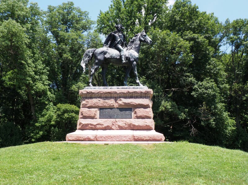General Anthony Wayne Statue in Valley Forge Stock Photo - Image of ...