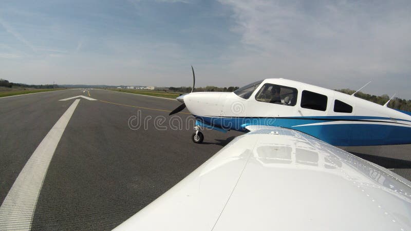 General Aviation Aircraft on a Normal Flight Stock Image - Image of ...