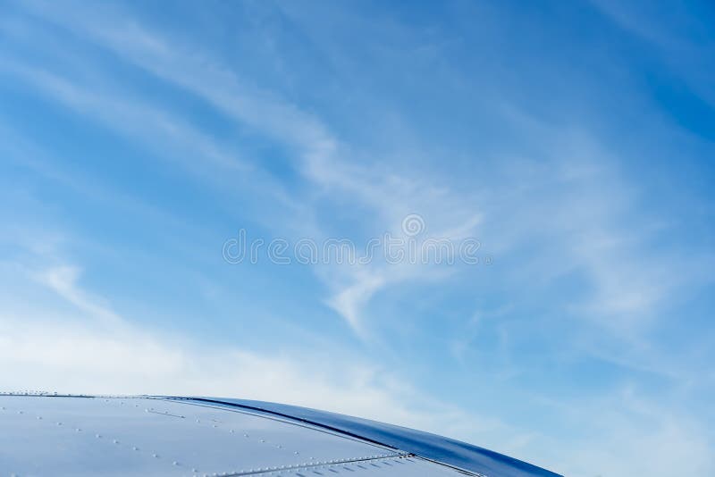 General Aviation Aircraft on a Normal Flight Stock Image - Image of ...