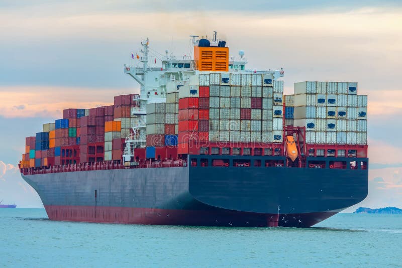 General cargo ship stock image. Image of heavy, shipping - 59593201