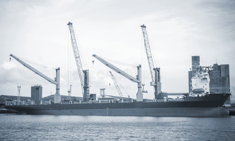 General cargo ship stock photo. Image of maritime, dock - 71110578