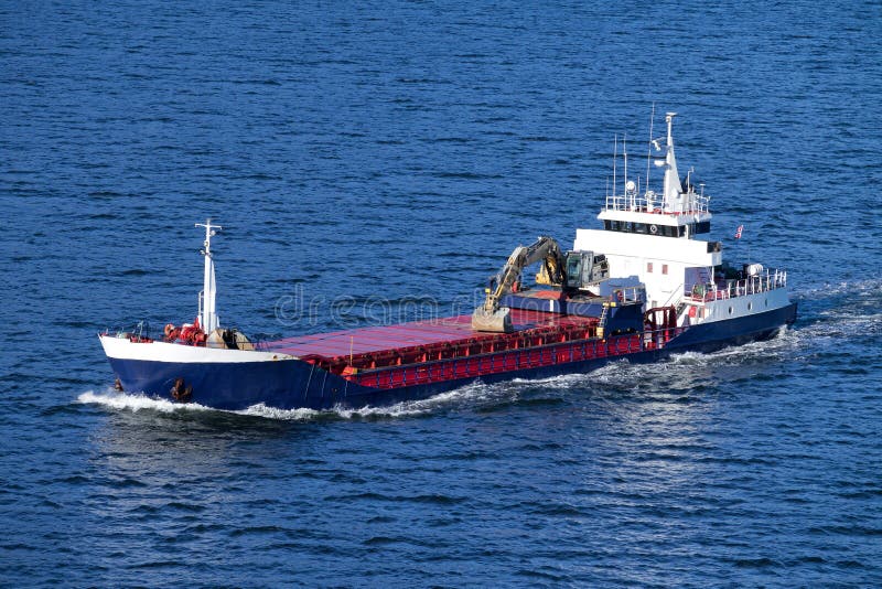 General cargo vessel stock image. Image of economy, bulker - 122317381