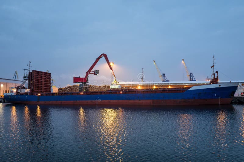 General cargo vessel stock image. Image of load, goods - 81793273
