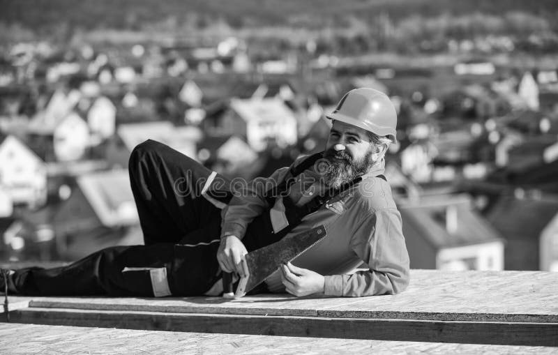 General Construction Experience. Carpentry Concept. Hard Labour on ...