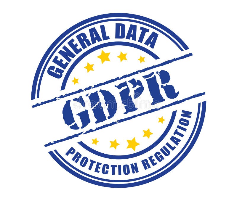 General Data Protection Regulation GDPR Stock Vector - Illustration of ...
