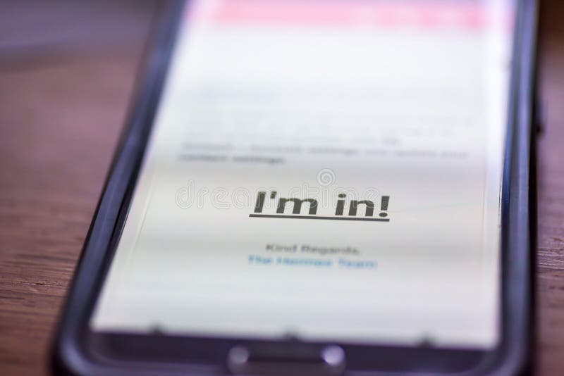 General Data Protection Regulation - GDPR - Closeup Smartphone Message ...