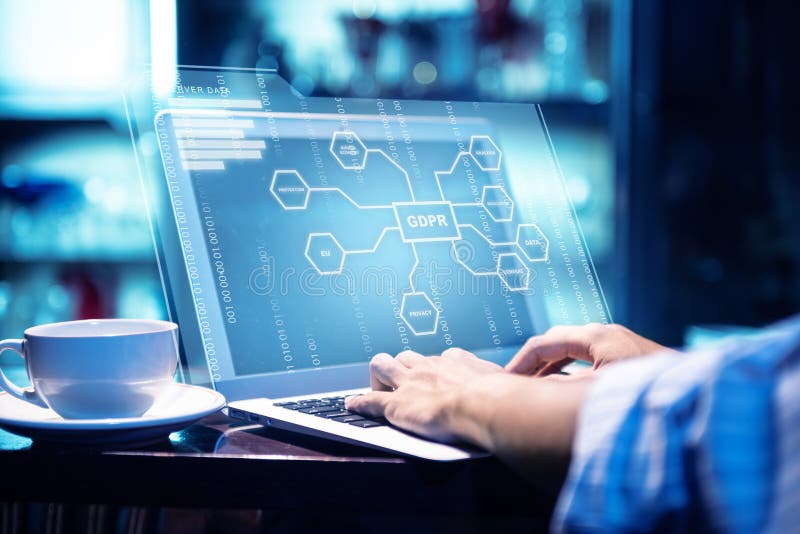 General Data Protection Regulation GDPR Concept Stock Image - Image of ...