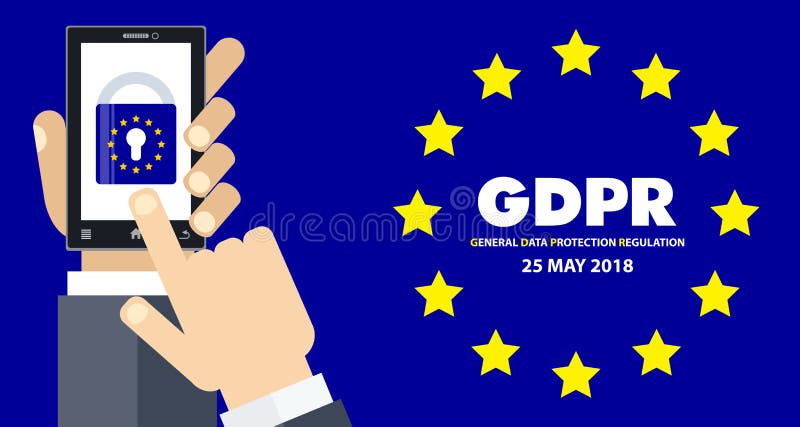 General Data Protection Regulation GDPR Concept Illustration - 25 May ...