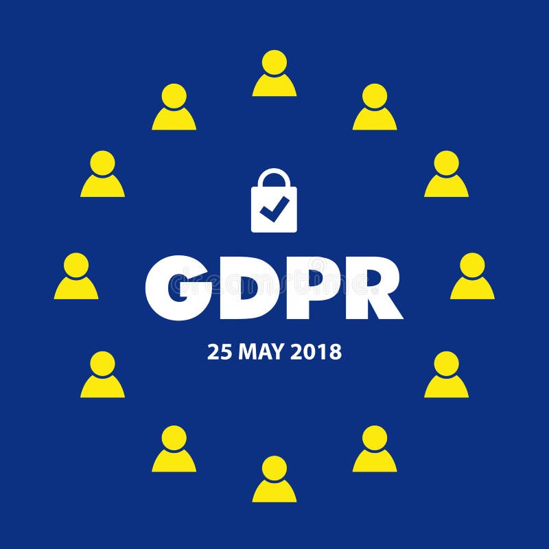 General Data Protection Regulation GDPR Concept Illustration - 25 May ...