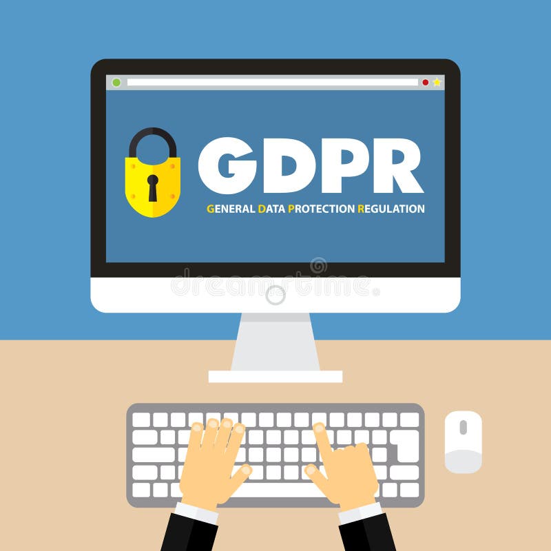 General Data Protection Regulation GDPR Concept Illustration - 25 May ...