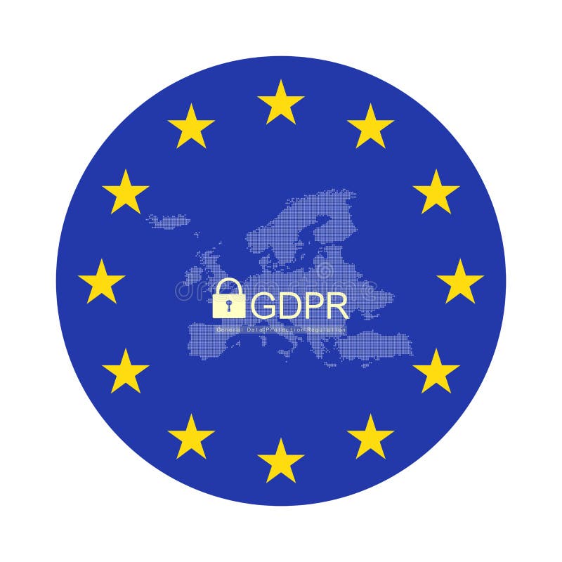 GDPR - European Union Data Protection Act. Modern Banner with EU Flag ...