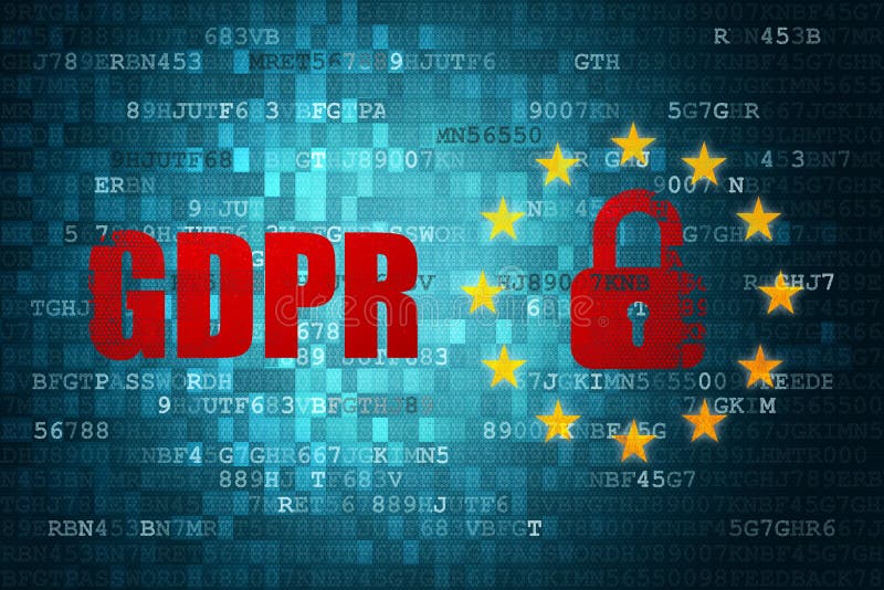GDPR - European Union Data Protection Act. Modern Banner with EU Flag ...