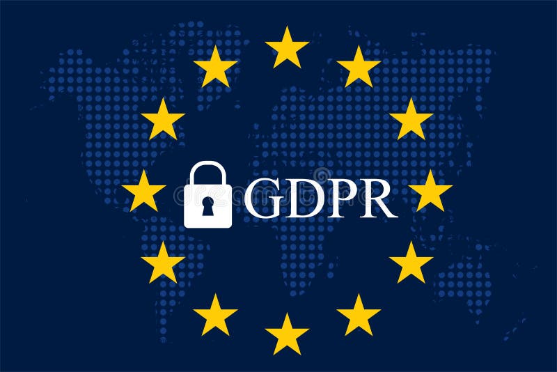General Data Protection Regulation GDPR Stock Vector - Illustration of ...